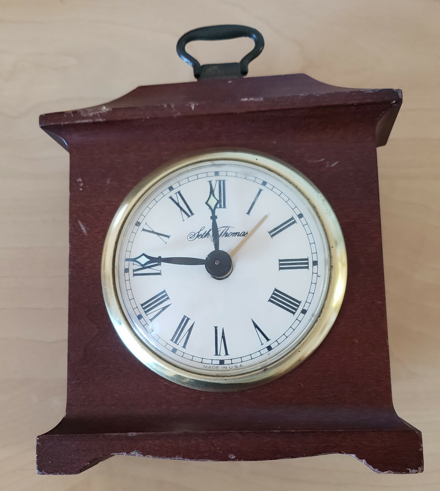 Vintage Seth thomas table clock key windup NOT WORKING when I windup ...