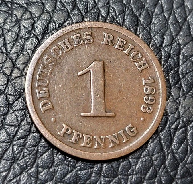 1893 Germany 1 Pfennig Coin | eBay