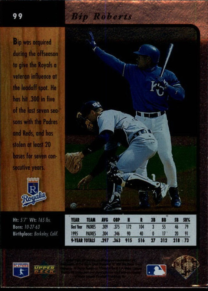 1996 SP Baseball Card #99 Bip Roberts | eBay