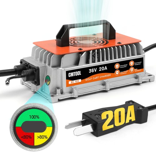 36V 20Amp Lead-acid Battery Charger Fast Smart Battery Charger Fit For ...