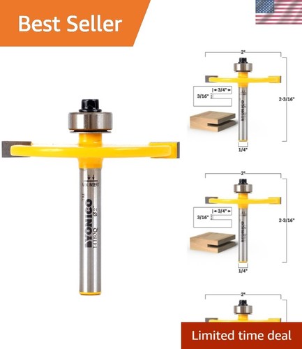 Slot Cutter Router Bit 3/16" Height - 3/4" Depth - 1/4" Shank | eBay
