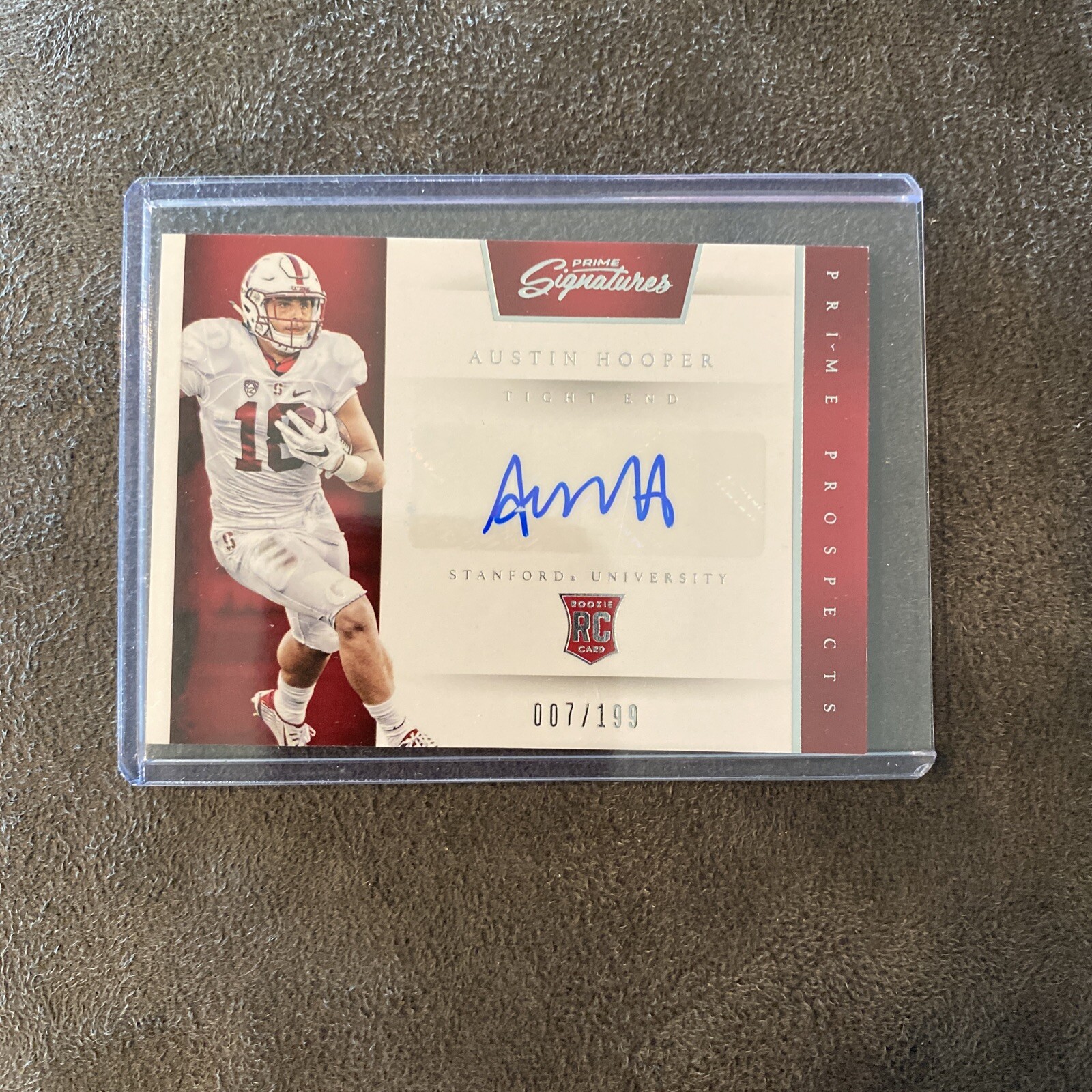 AUSTIN HOOPER Stanford SIGNED 2016 Prime Signatures Autograph SP RC ...