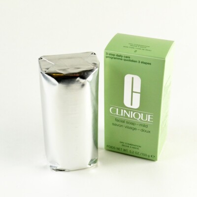 Clinique Facial Soap Mild Soap Bar Dry Combination Skin - Size 5.2 Oz ...