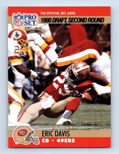 1990 Pro Set Eric Davis Rookie San Francisco 49ers #722 | eBay