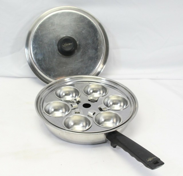 Lifetime 10" Skillet Frying Pan T304 No Lid Stainless Steel Cookware ...