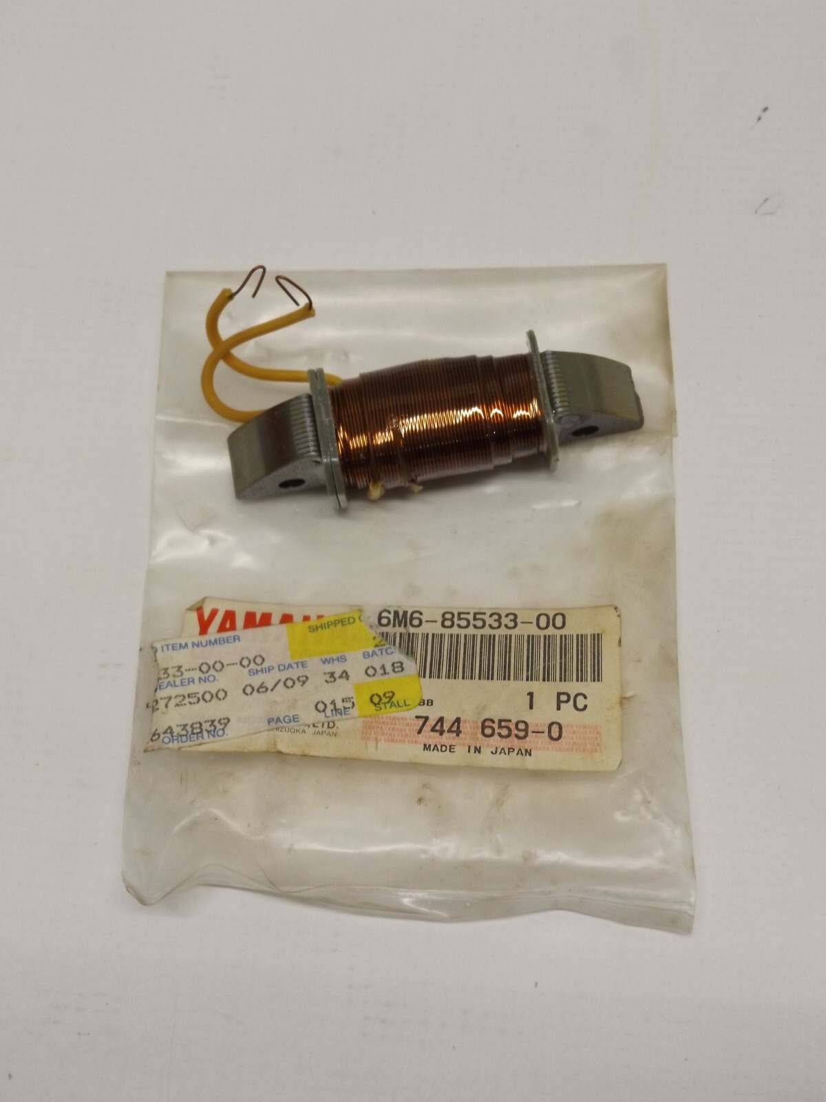 NOS YAMAHA 6M6-85533-00-00 LIGHTING COIL WRA650 WB700 WR650 SJ650 ...