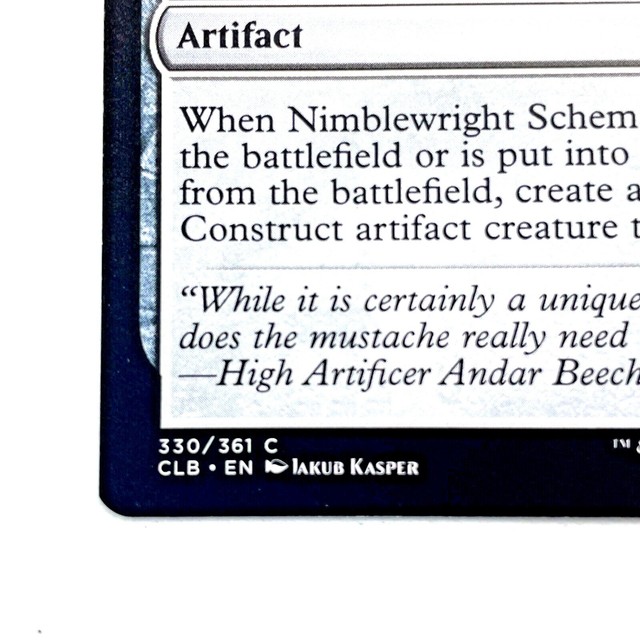 MTG Nimblewright Schematic Commander Legends: Battle for Baldur's Gate ...