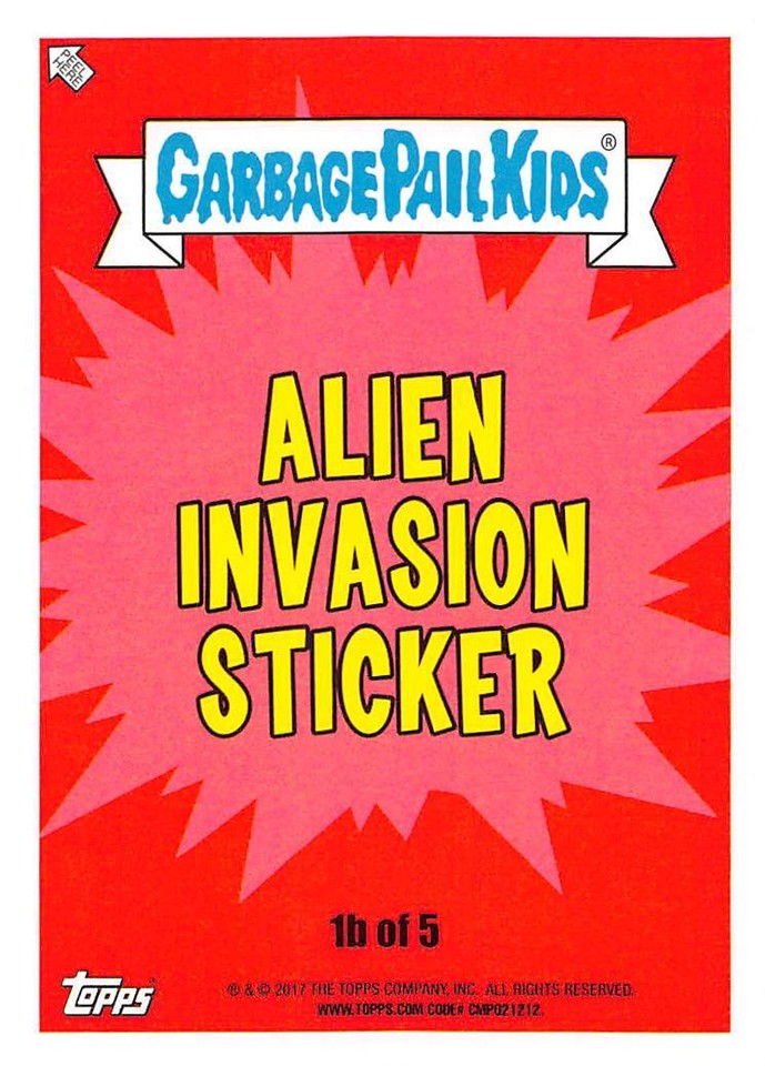 GARBAGE PAIL KIDS 2017 SERIES 1 ADAM-GEDDON PICK-A-CARD BASE STICKERS ...