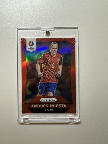 2016 Panini Prizm UEFA Euros Andres Iniesta Red /149 | eBay