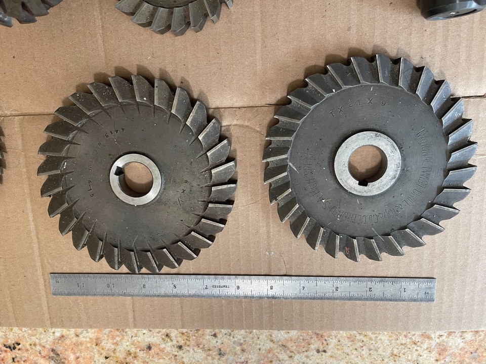 Side Cutters Slitting Saw Blades Arbor Milling Lot end mill counter ...