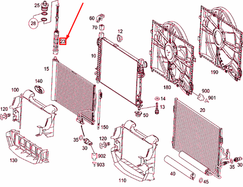 MERCEDES-BENZ SLK R171 Drying Insert Drier Cartridge A2038350147 NEW ...