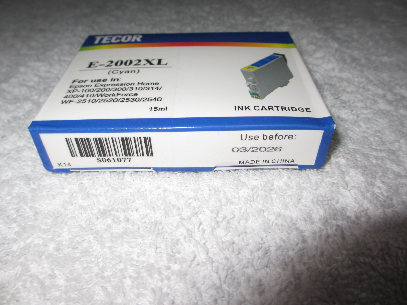 Tecor INK Cartridge E-2002XL (Cyan) For use in Epson Expression Home XP ...