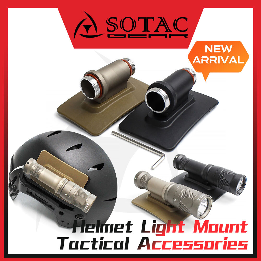 Tactical Helmet Light Body & Fast Attach Mount For M300 M600 Flashlight ...