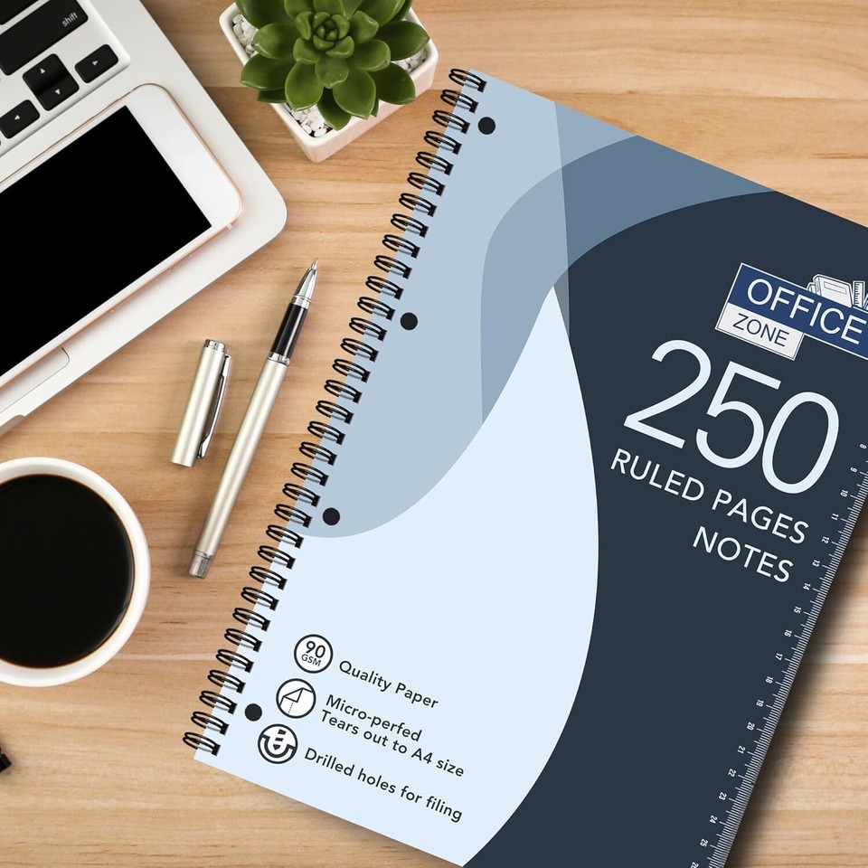 A4 Refill Pad Project Book Ruled Lined Plain Paper Note Pad Book Margin ...