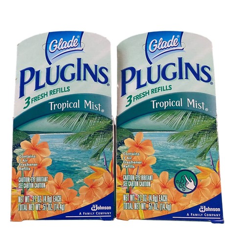 Glade Plugins Scented Gel Refills Lot TROPICAL MIST Vtg 6 New In Box 2003 | eBay