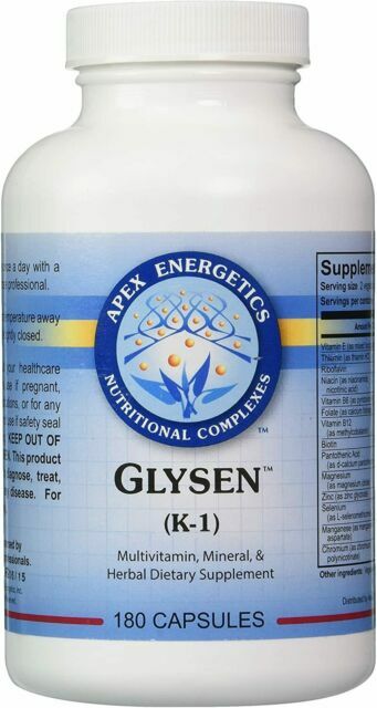 Apex+Energetics+Glysen+K-1+Multi-Vitamin+-+180+Capsules for sale online ...