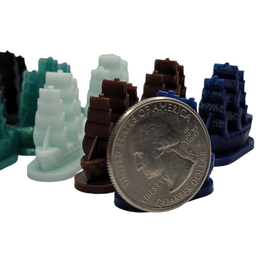 Pirate ships Pack of 10 Token And Pawns For Board Games lot #5746 | eBay