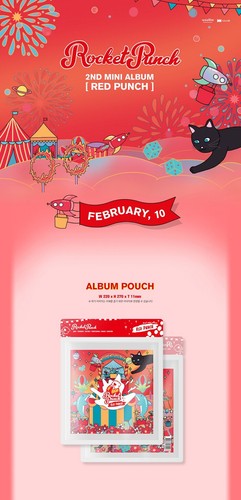 ROCKET PUNCH [RED PUNCH] 2nd Mini Album CD+POSTER+Photo Book+B.Mark ...