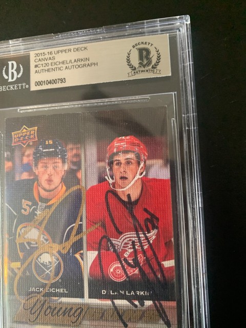 2015-16 Upper Deck - UD Canvas Young Guns Checklist #C120 Jack Eichel ...