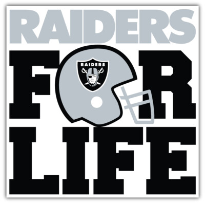 Oakland Raiders For Life NFL Sport Car Bumper Sticker Decal "SIZES" | eBay