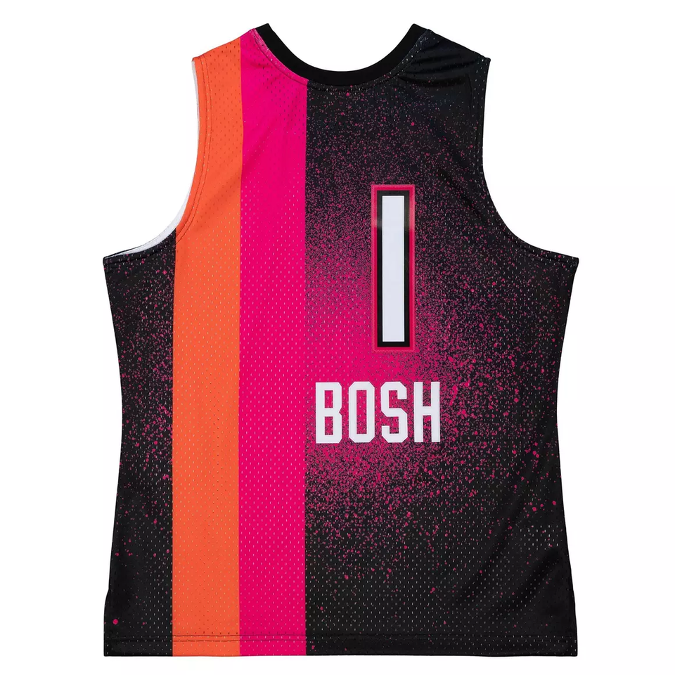 Mitchell & Ness Floridian Miami Heat Chris Bosh HWC Swingman Jersey Men ...