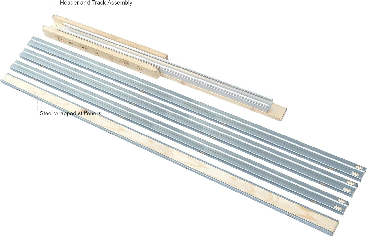 DIYHD Sliding Pocket Door Frame and Rolling Hardware Kit for 2X4 Studs ...