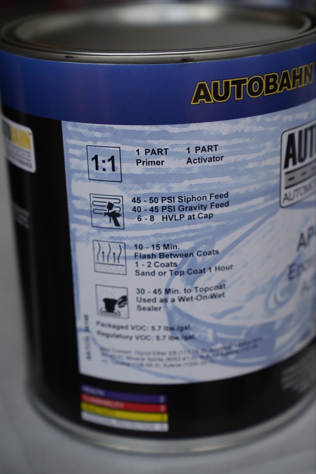 Autobahn AP8377 Automotive DTM Epoxy Primer GALLON KIT WHITE 1:1 MIX | eBay