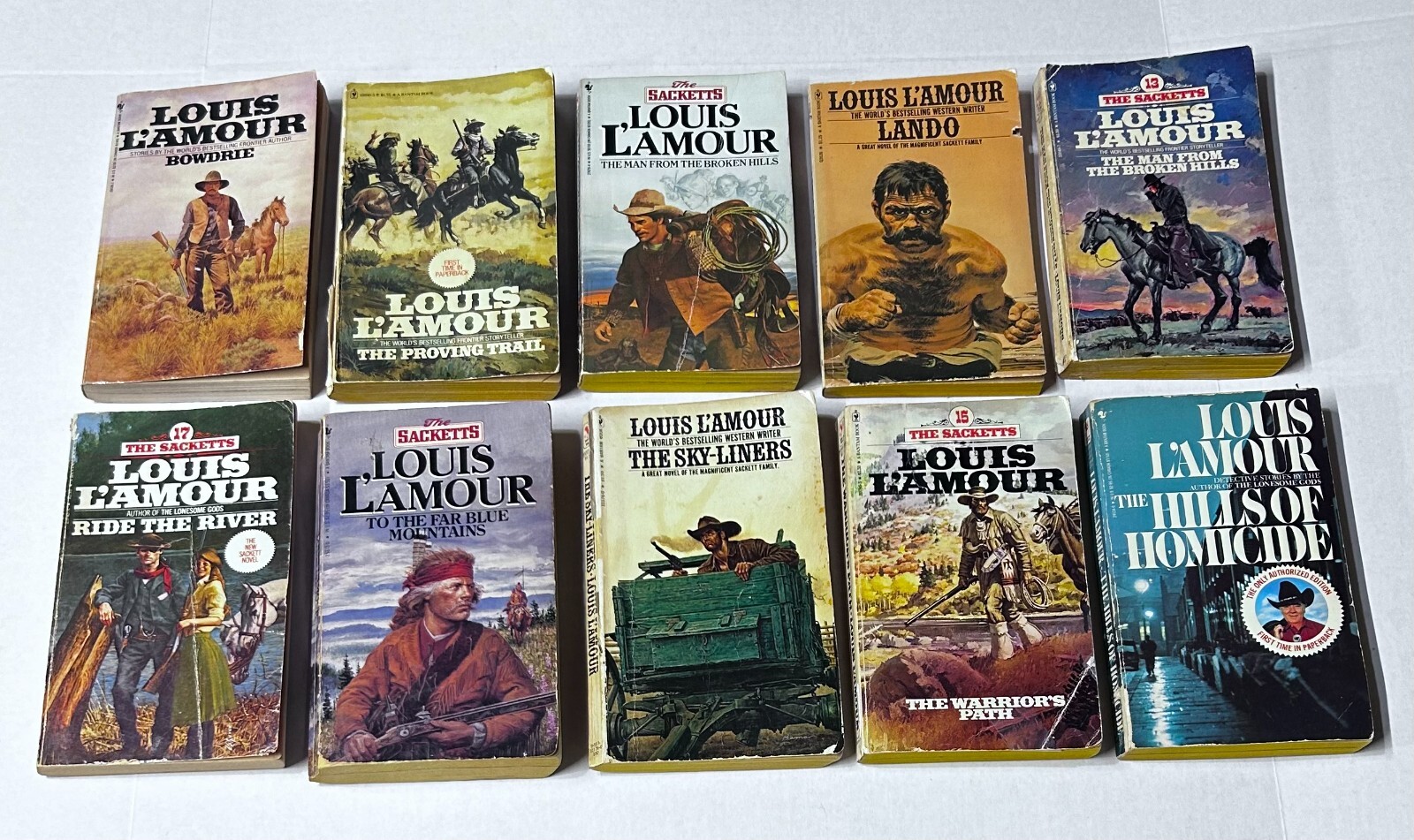 Lot of 20 LOUIS L'AMOUR Vintage Western Paperback Books | eBay