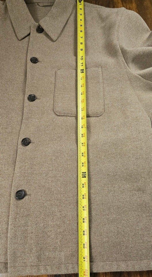 Uniqlo Double Face Shirt Jacket Front Pocket Jacket Adult Beige Size ...