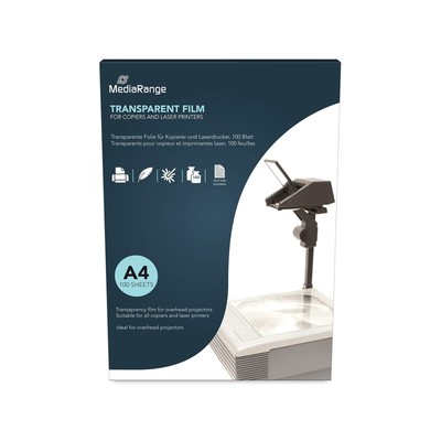 MediaRange Over Head Projector Film, Universal Laser Copier Film, 100µm ...