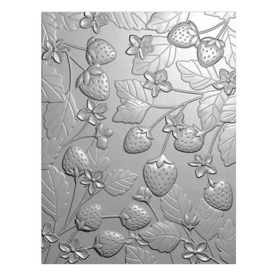 Strawberry Fields 3D Embossing Folder for DIY Scrapbook Embossing Cards ...
