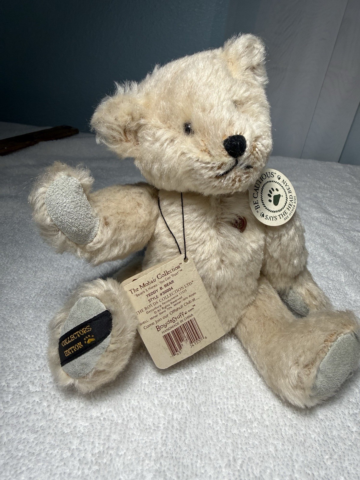 Boyds Bear Teddy B Bear The Mohair Collection 9" style 50004 With Tags ...