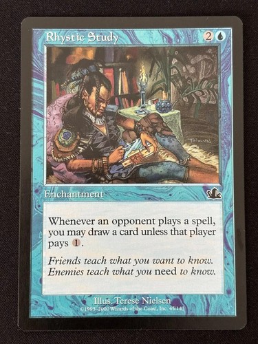1x MTG Rhystic Study - Prophecy (PCY) #45 - Magic the Gathering | eBay