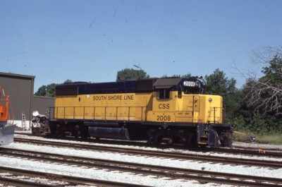 CSSSB SOUTH SHORE LINE Railroad Train Locomotive MICHIGAN CITY IN Photo Slide | eBay