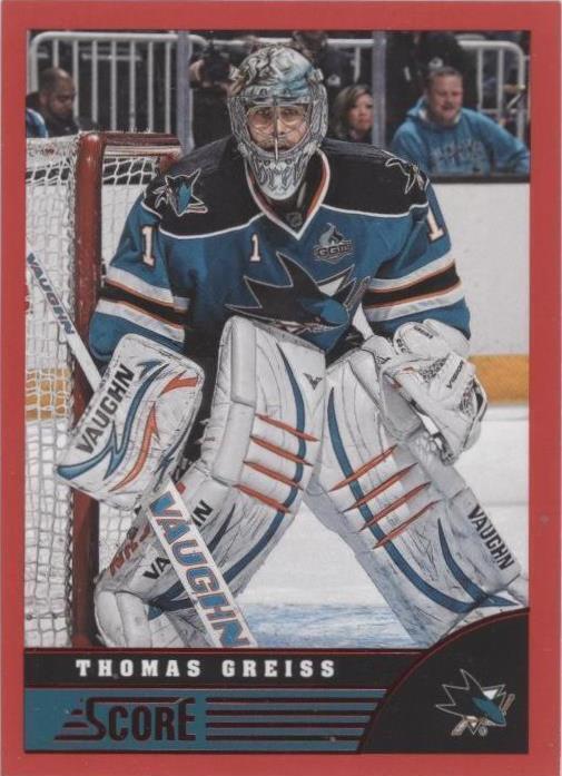 2013-14 Score - Thomas Greiss #436 Red for sale online | eBay