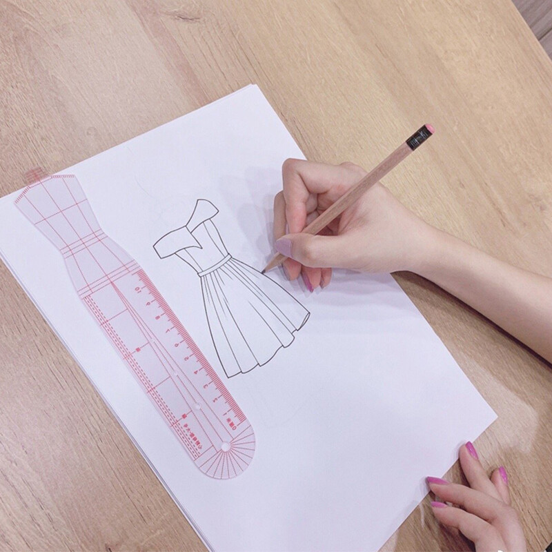 Fashion Drawing Template Ruler Set Sewing Humanoid Patterns Design Draw ...