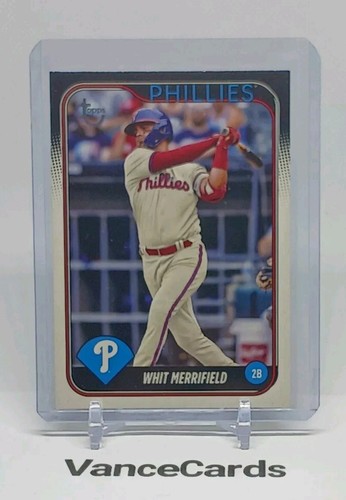 2024 Topps Series 2 Whit Merrifield Black Border Parallel #/73 Phillies ...