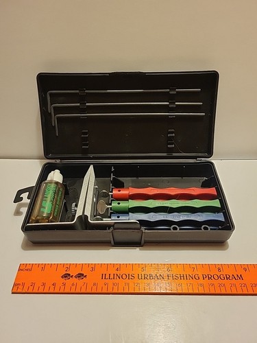 Lansky Knife Sharpening System 3 Stones And Honing Oil MADE IN USA | eBay