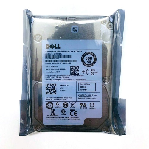 Dell ST600MP0005 4HGTJ 600GB 15000RPM 2.5 in SAS 12Gbps HDD Hard Drive ...