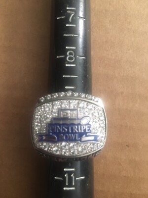 2011 RUTGERS FOOTBALL PINSTRIPE BOWL CHAMPIONS CHAMPIONSHIP RING SIZE ...