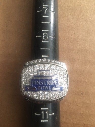 2011 RUTGERS FOOTBALL PINSTRIPE BOWL CHAMPIONS CHAMPIONSHIP RING SIZE ...