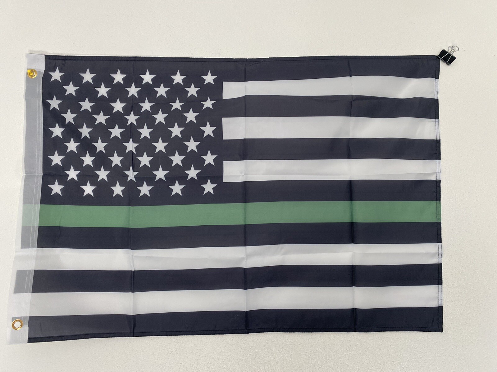 2 x 3 Ft 2' x 3' THIN GREEN LINE FLAG BORDER PATROL MILITARY LIVES ...
