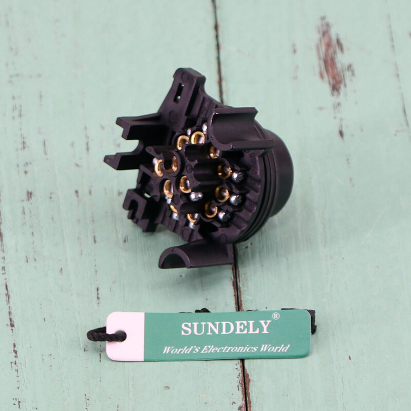 13 PIN ROUND FEMALE TRAILER PLUG CONNECTOR SOCKET METAL ALUMINIUM ...