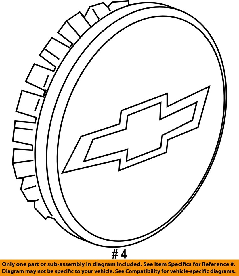 2019-2025 CHEVY SILVERADO TRAIL BOSS CENTER WHEEL HUB CAP NEW GM ...