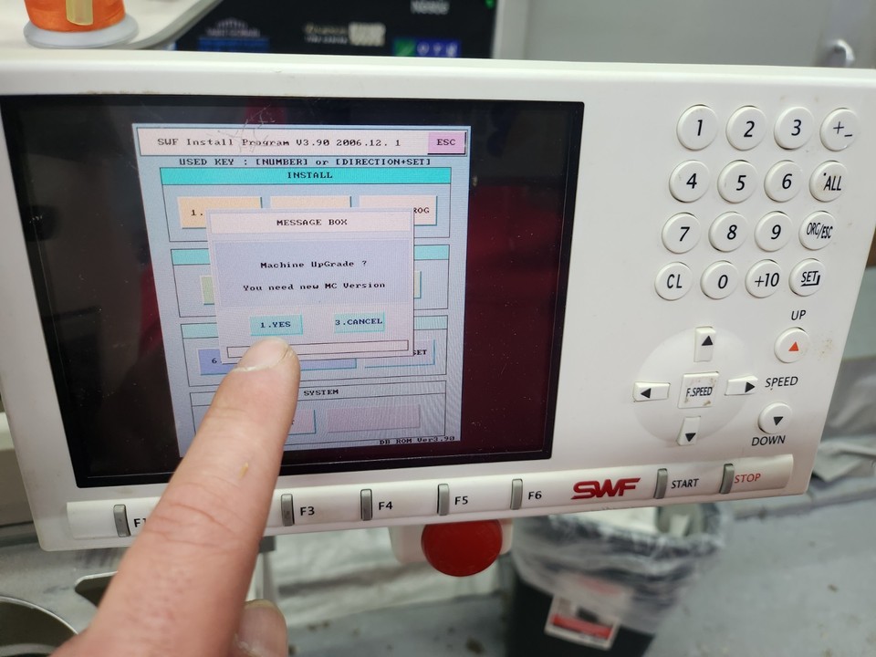 SWF Embroidery Machine E-T1501c E-T601c Controller CPU Panel ETX550 D64 ...
