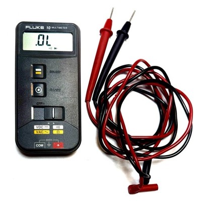 Fluke 10 Multimeter, AC/DC, Auto/Manual Range Finding, Resistance ...