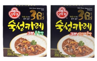 Korean Instant Curry OTTOGI 3MINUTES SOOKSUNG CURRY Mild Medium Rich ...