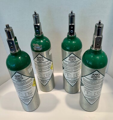 MEDICAL OXYGEN CYLINDER M6-B (LOT-4) PORTABLE ALUMINUM EMPTY CGA 870 ...