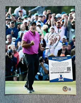 2018 MASTERS PATRICK REED AUTOGRAPH 8x10 VICTORY PHOTO BECKETT BC83577 ...