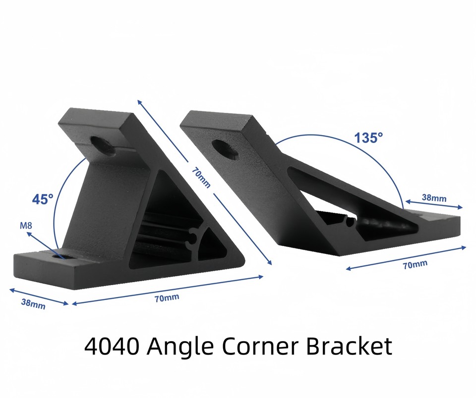 45-degree 135-degree Angle Corner Bracket For 2020 3030 4040 Aluminum ...